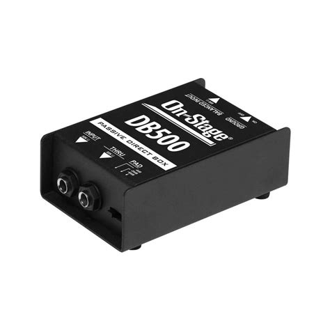 On Stage Db500 Passive Di Box Direct Injection Box Audio Direct