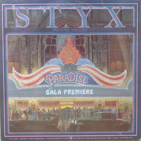 Styx Paradise Theater 1981 Cds And Vinyl