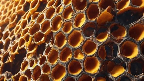 Premium Ai Image Honeycomb Structure