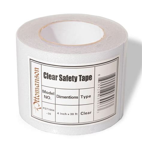 Ottomanson Safety Treads 4 In X 30 Ft Clear Adhesive Backing Carpet