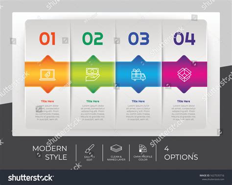 Workflow Square Infographic Vector Design Stock Vector Royalty Free Shutterstock