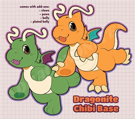 8 Dragonite Chibi Base By Dracononite Fur Affinity [dot] Net