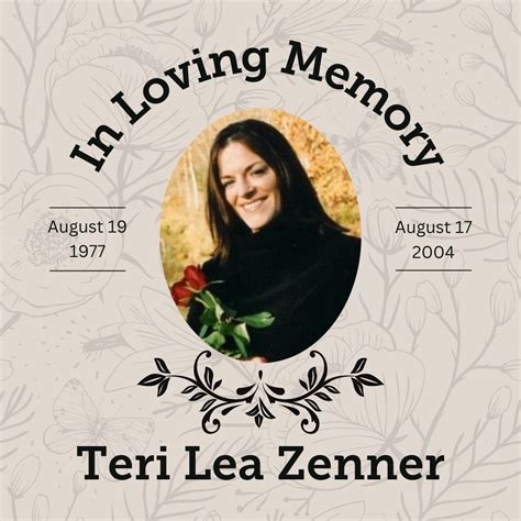 Today We Remember Teri Mathis Zenner A Johnson County Mental Health