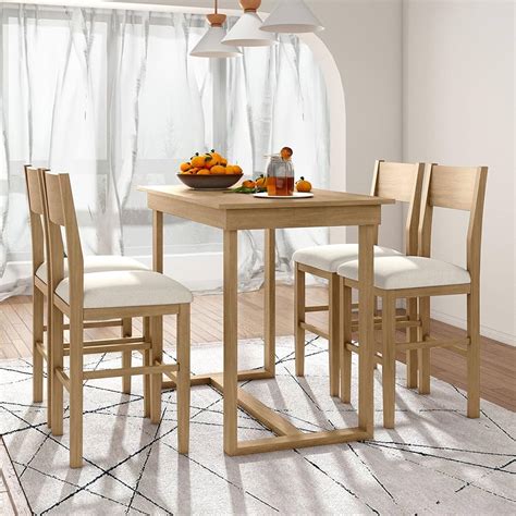 Oak Counter Height Dining Room Table Sets Counter Height Bar Style