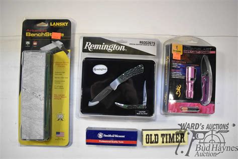 Selection Of Collectible Knives Including Browning Microblast Knife