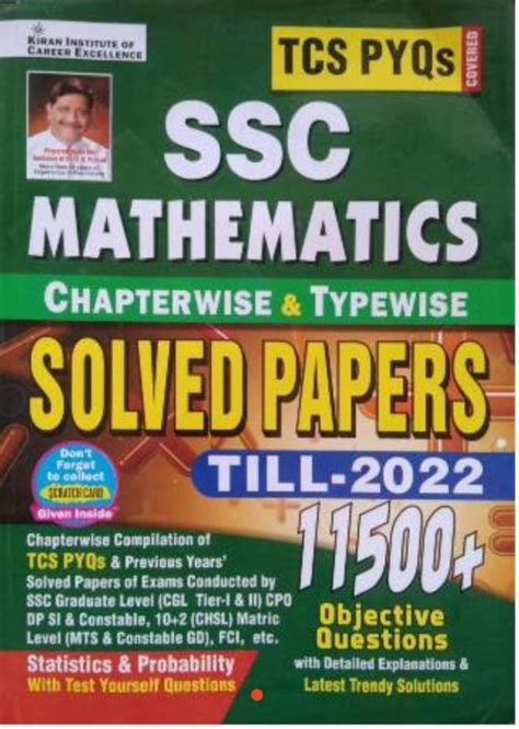 2025 Ssc Mathematics Solved Papers Book By Kiran Publication Cgbookstore Com
