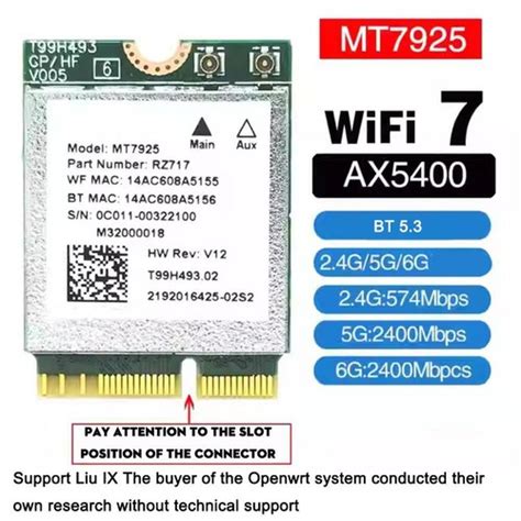 Wifi7 Card Mudule Support Win10 Win11 Wireless Module Adapters New Card