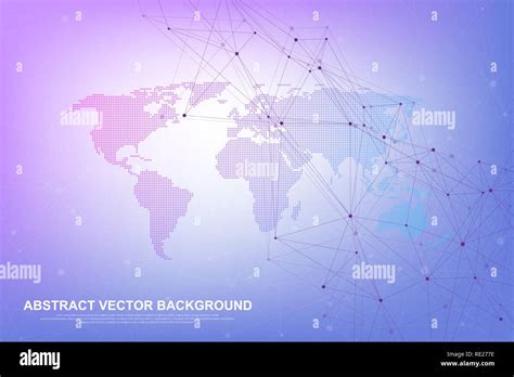 Global Structure Networking And Data Connection Concept Social Network Communication In The