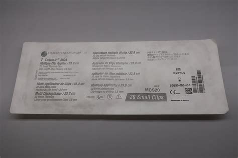 New Ethicon Ligaclip Multiple Clip Applier Small 238 Cm Length