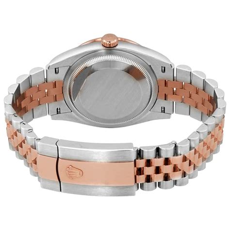 Rolex Datejust 36 126281 Bright Black Dial Everose Rolesor 360 Mm