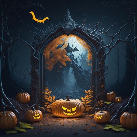 Premium Ai Image Hallowen Background