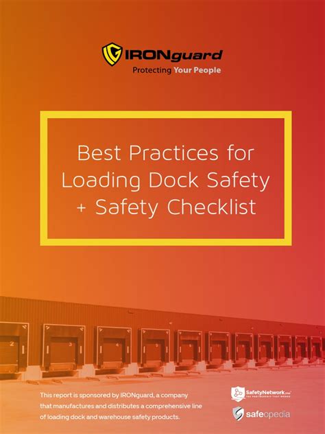 Best Practices For Loading Dock Safety Safety Checklist Pdf