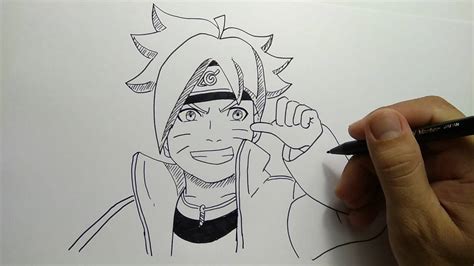 Gambar Sketsa Boruto 58 Koleksi Gambar