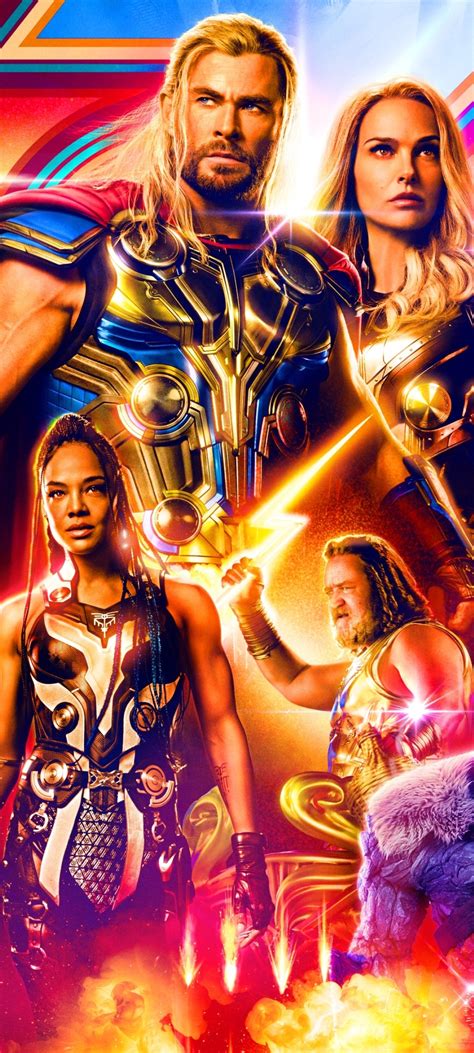 1080x2400 Resolution Thor Love And Thunder Cool Poster 1080x2400