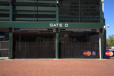 Wrigley Field Chicago Cubs Editorial Stock Image Image Of Grate