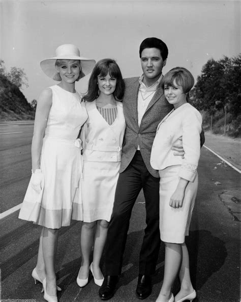 Glossy Photo Picture 8x10 Elvis Presley And Shelley Fabares Happy With