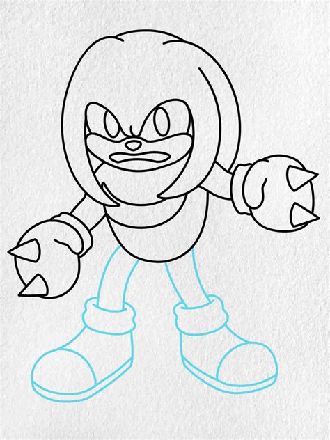 How To Draw Knuckles Helloartsy