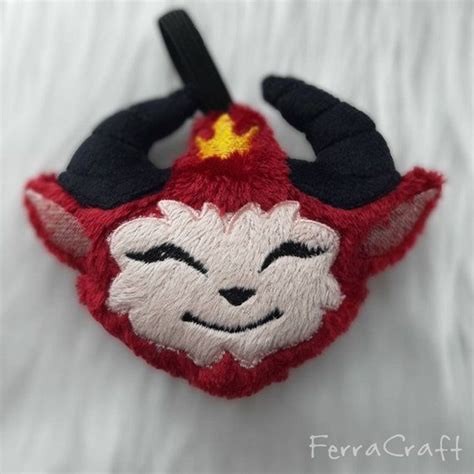 Little Devil Teemo Demon Plush Keychain