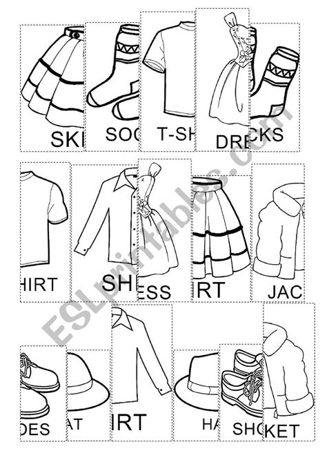 Cut And Paste Clothing Worksheet At Jack Oneill Blog