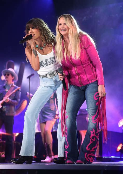 Miranda Lambert Pink Fringe Acm Stage • Celebmafia
