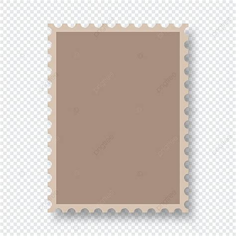 Clean Postage Stamp Template With Border And Shadow Vector Album