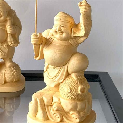 大黒天・恵比寿天 木彫り像｜商売繁盛・金運招来の七福神・神棚用縁起物 すべての商品 仏像と開運の龍王堂