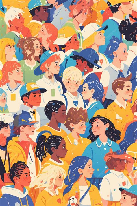 Premium Vector Students Attending School Assemblies