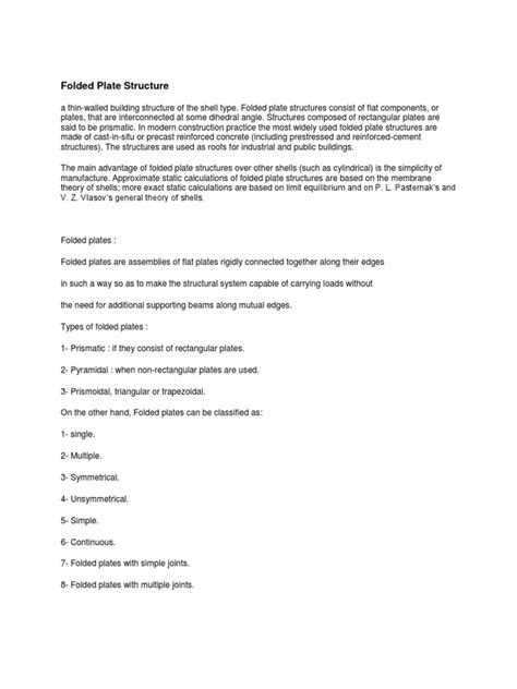 Pdf Folded Plate Structure Dokumentips