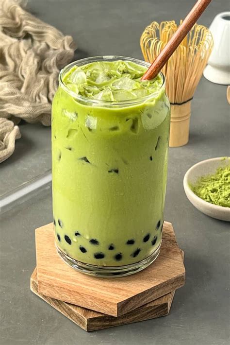 Refreshing Iced Matcha Bubble Tea Recipe How To Make Matcha Bubble