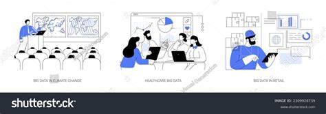 Applications Big Data Abstract Concept Vector Stock Vector Royalty