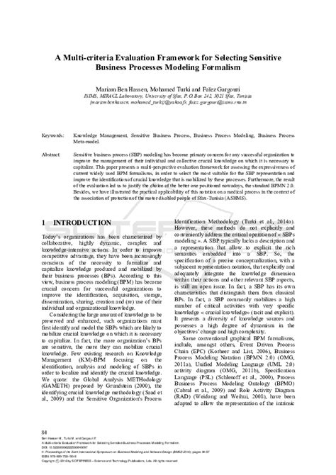 pdf a multi criteria evaluation framework for selecting sensitive
