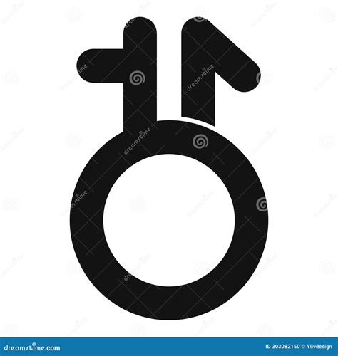 Pride Equality Support Icon Simple Vector Gender Identity Stock Vector