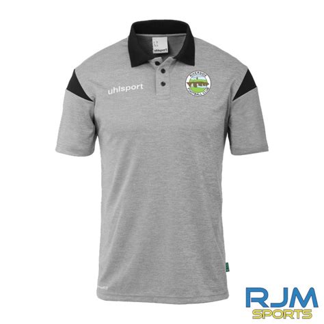 Riverside Fc Coaches Uhlsport Squad 27 Polo Dark Grey Melangeblack