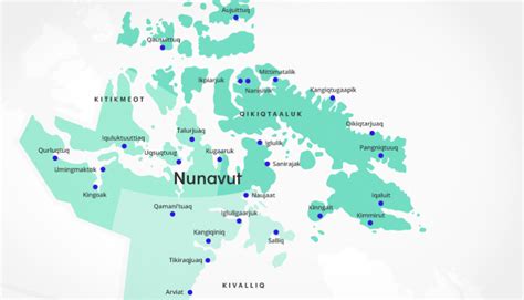 Carte Des Communautés — Carrefour Nunavut