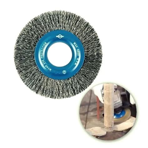 Escova Circular De Aço Carbono Para Esmeril 6x12 Coferraze