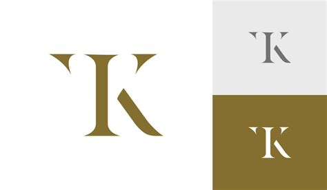 Premium Vector Letter Tk Or Kt Monogram Logo Design Vector