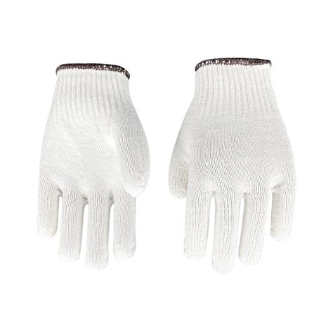 Wholesale Bleached White Knitted Safety Cotton Gloves China Cotton