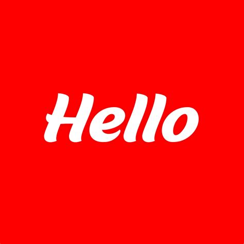 Download Hello Hello Logo Red Bg Royalty Free Stock Illustration Image Pixabay