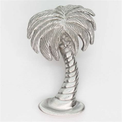 Palm Tree Cabinet Knob Small Left Leaning