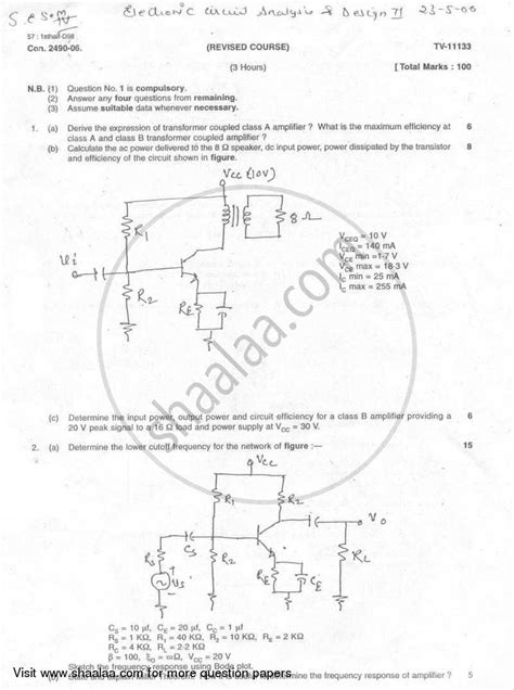 Electric Circuit Analysis 2 Pdf Circuit Diagram