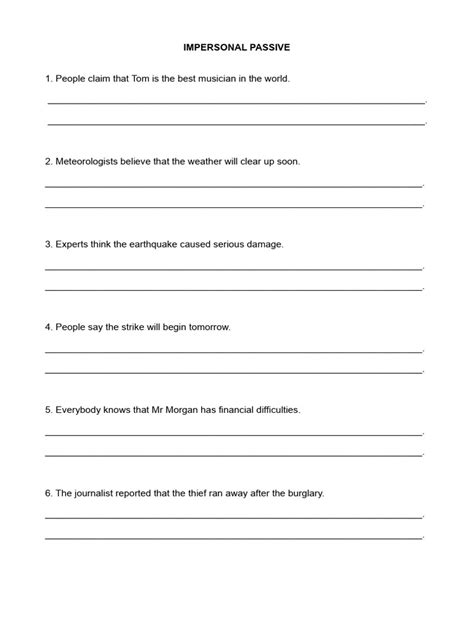 The Impersonal Passive Voice Pdf