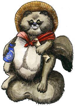 Tanuki Japanese Folklore A Yokai That Its Appearance Is Of A Raccoon