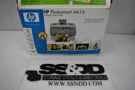 Hp Photosmart A616 Compact Photo Printer With Paper Needs Ink