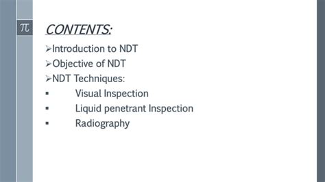 Non Destructive Testing Ppt