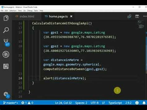Calculate Distance Between Two Gps Coordinates Using Google Maps Javascript Api YouTube