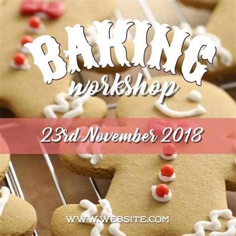 Baking Class Bake Sale Baking Classes Restaurant Flyer