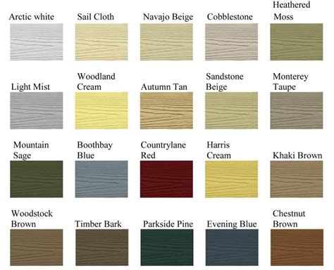 Siding Colors For Vinyl And Woodgrain Materials