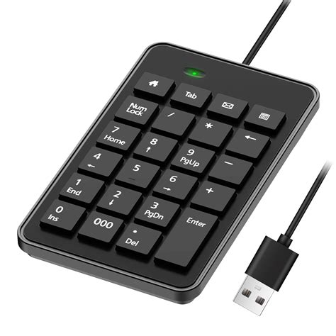 Wired 10 Key Usb Keypad Number Pad Portable Numeric Keypad Keyboard For Laptop