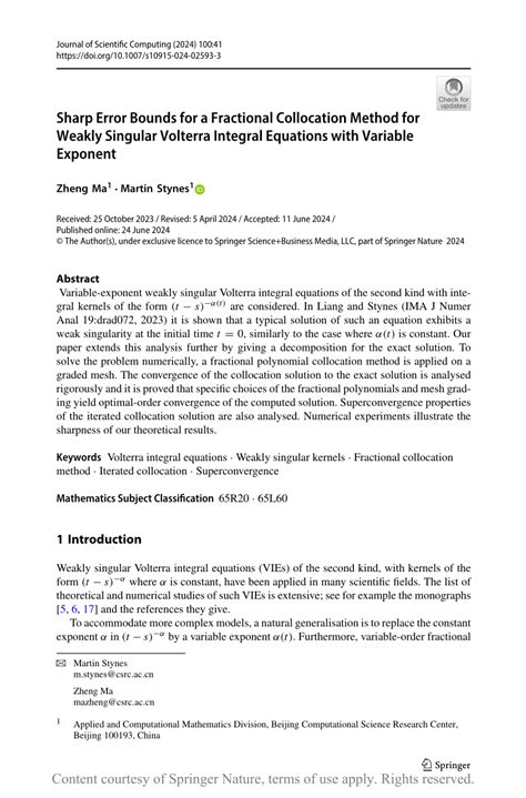 Sharp Error Bounds For A Fractional Collocation Method For Weakly