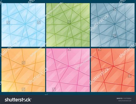 Set Ofbroken Window Patterns Texture Vector Stock Vector Royalty Free